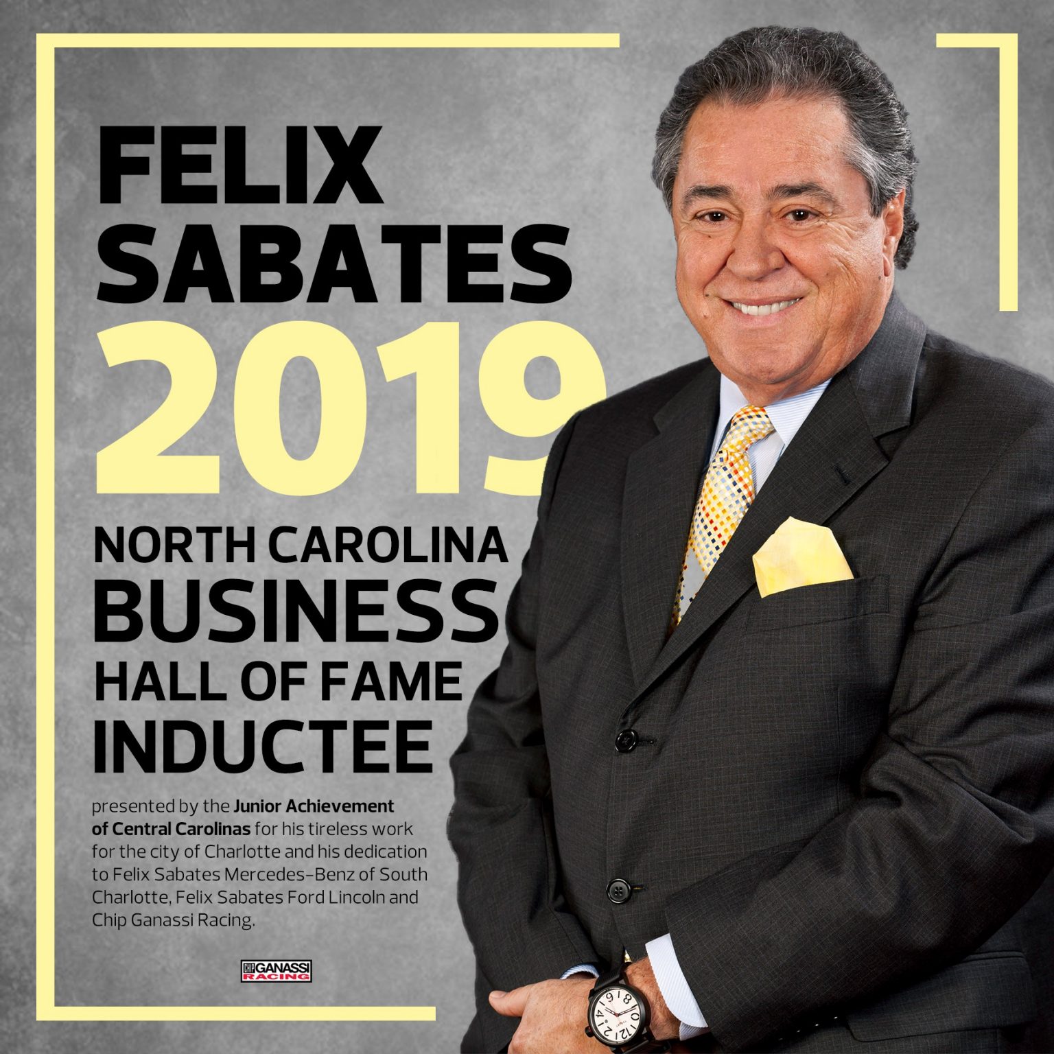 Felix Sabates Inducted into the North Carolina Business Hall of Fame ...