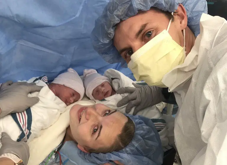 Joey and Caitlin Gase Proud New Parents of Twins Carson and Jace ...