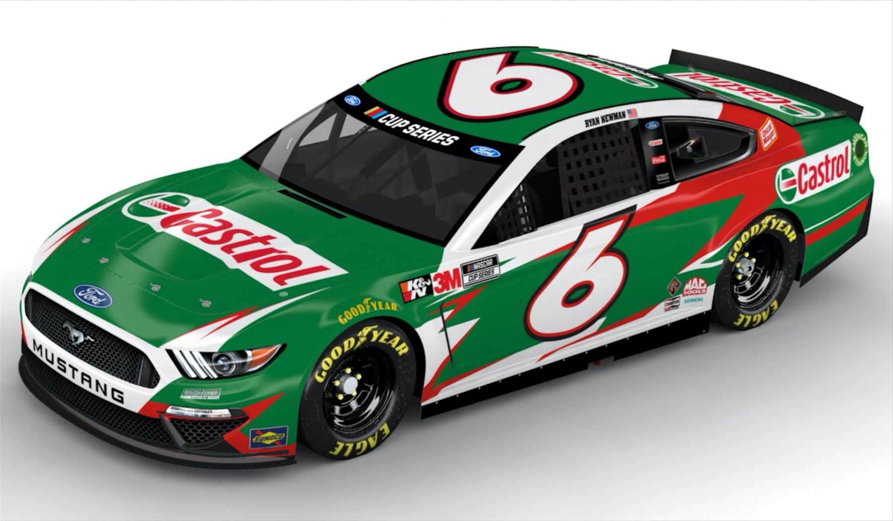 2020 NASCAR Cup Series No. 6 Roush Fenway Racing Paint Schemes ...