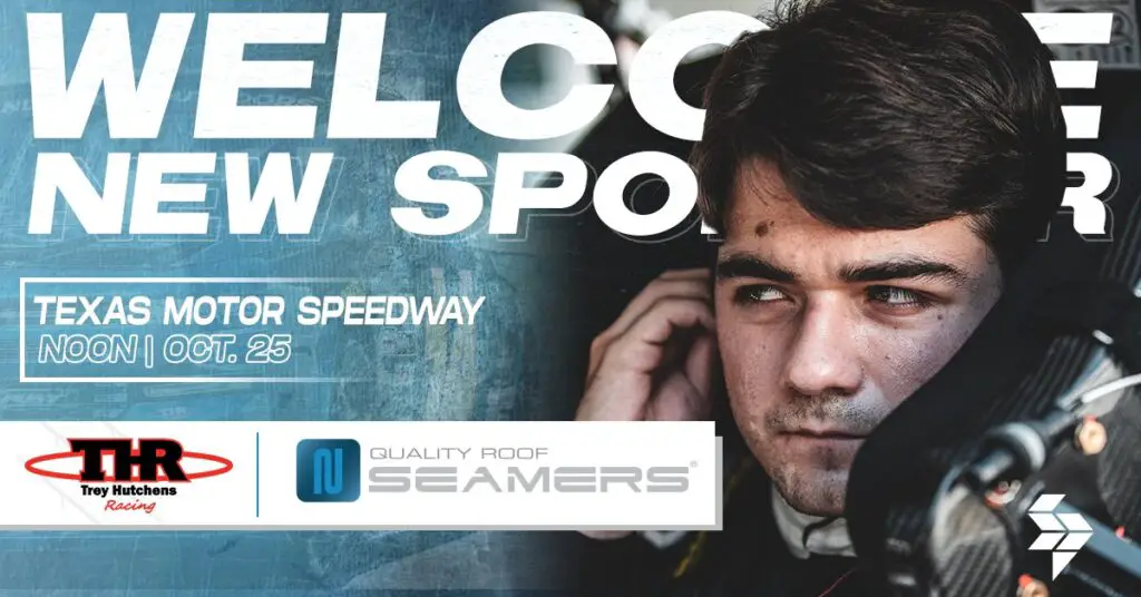 Quality Roof Seamers Partnering with Trey Hutchens Racing at Texas ...