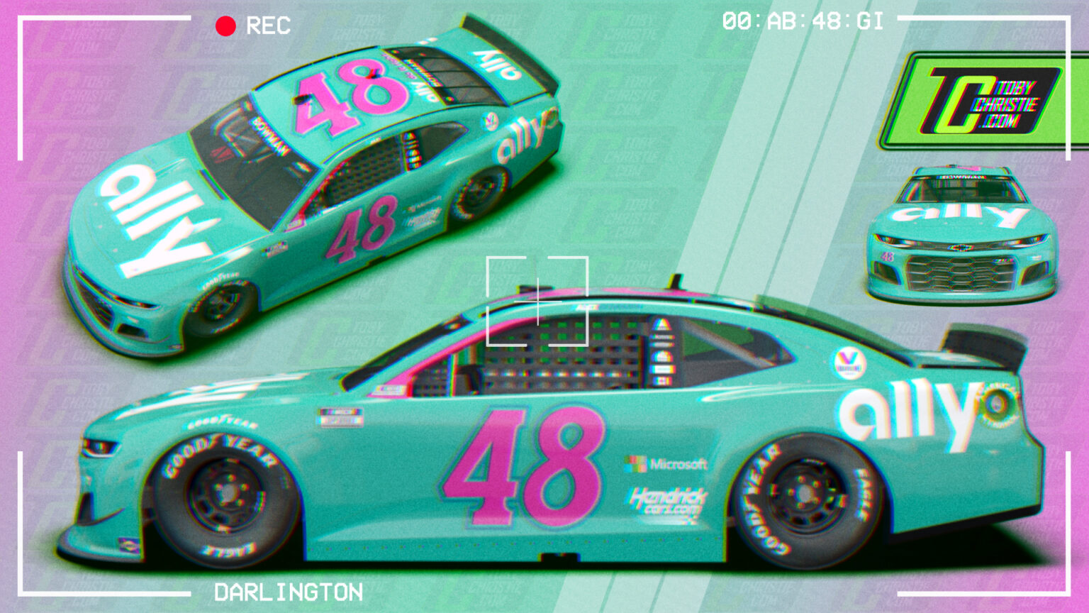 Alex Bowman, Ally Honoring Greg Ives For Darlington Throwback ...