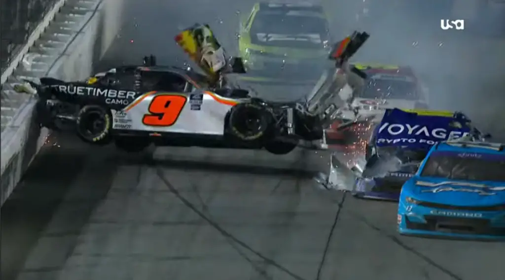 Video: Noah Gragson and Landon Cassill Walk Away From Terrifying Crash ...