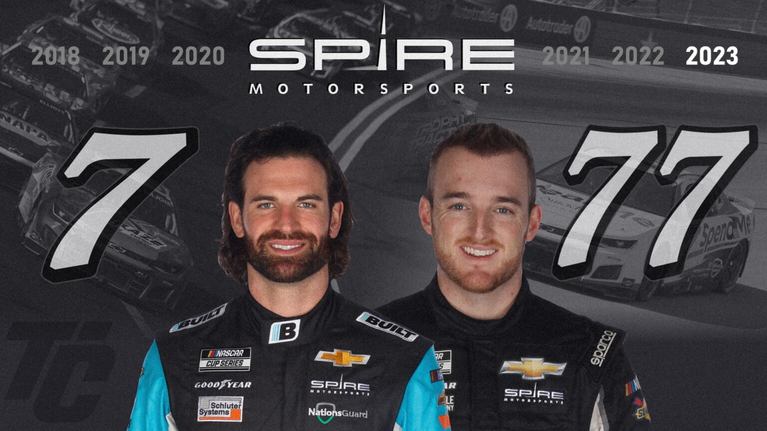 Corey LaJoie, Ty Dillon Competing Full-Time for Spire Motorsports in ...