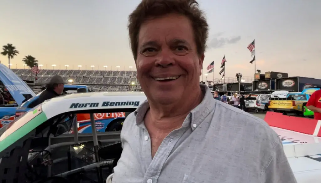 Norm Benning All Smiles After P10 Finish in Daytona Truck Practice