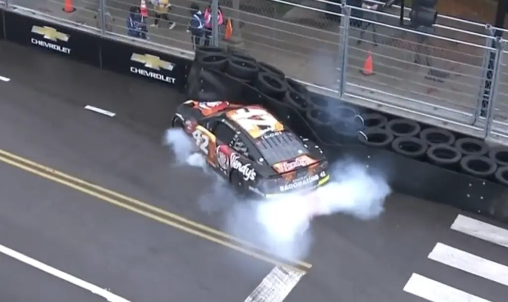 Video: Noah Gragson Slides Into Tire Barrier in Turn Six at Chicago ...