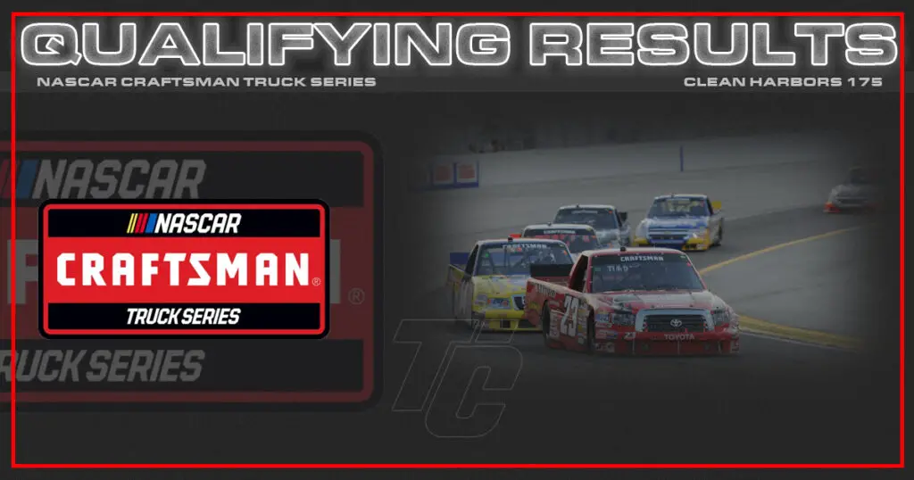 Starting Lineup NASCAR Truck Clean Harbors 175 at Milwaukee