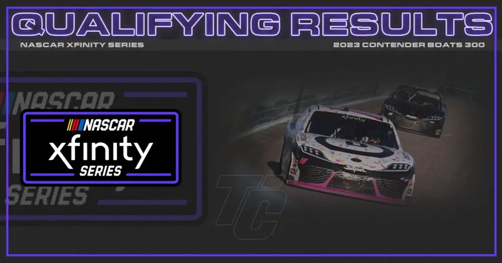 Starting Lineup NASCAR Xfinity Contender Boats 300 at Homestead