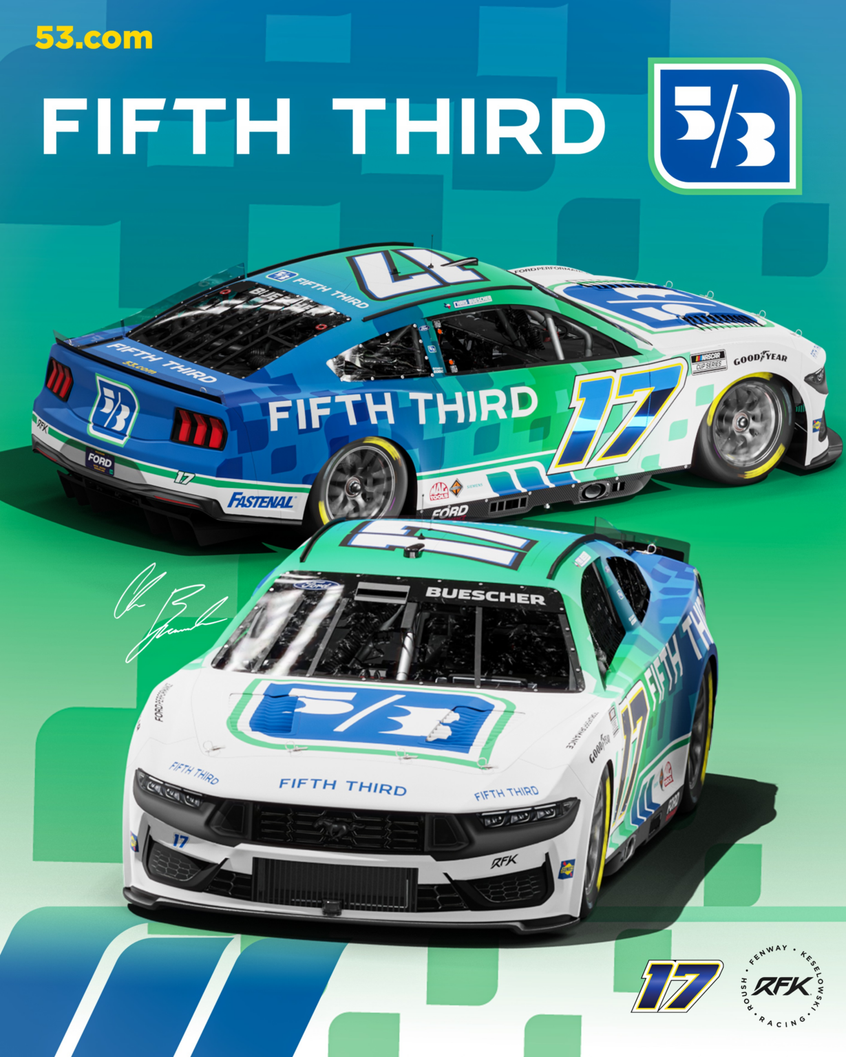 2024 No. 17 RFK Racing Paint Schemes | TobyChristie.com