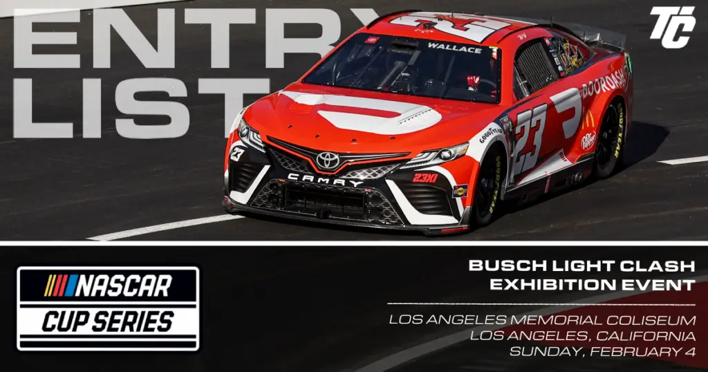 Entry List: 2024 Busch Light Clash at the LA Memorial Coliseum ...