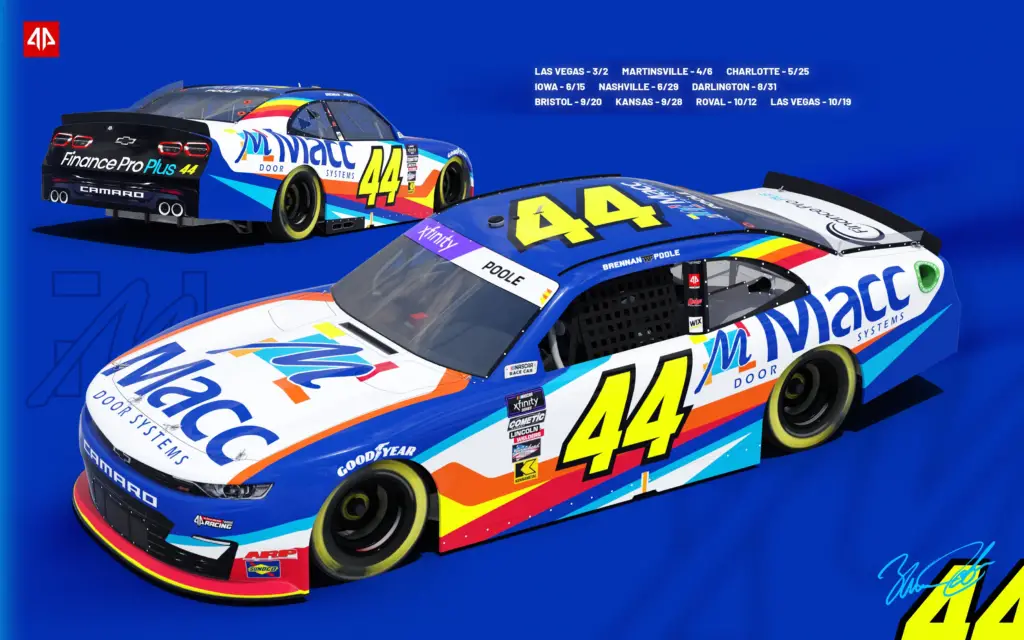 2024 No. 44 Alpha Prime Racing Paint Schemes | TobyChristie.com