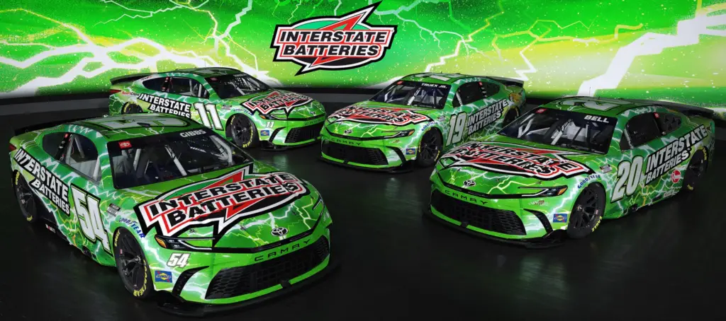 No. 11 Joe Gibbs Racing Interstate Batteries Paint Scheme ...