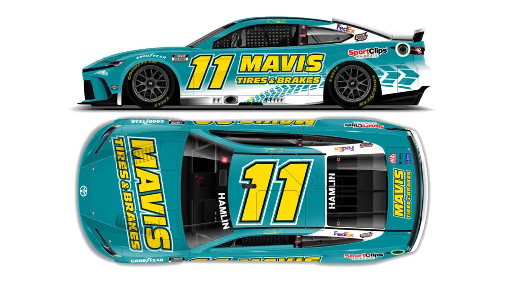 No. 11 Joe Gibbs Racing Mavis Tires & Brakes Paint Scheme ...
