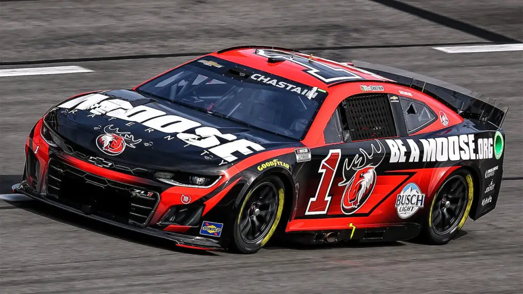 No. 1 Trackhouse Racing Moose Fraternity Paint Scheme | TobyChristie.com