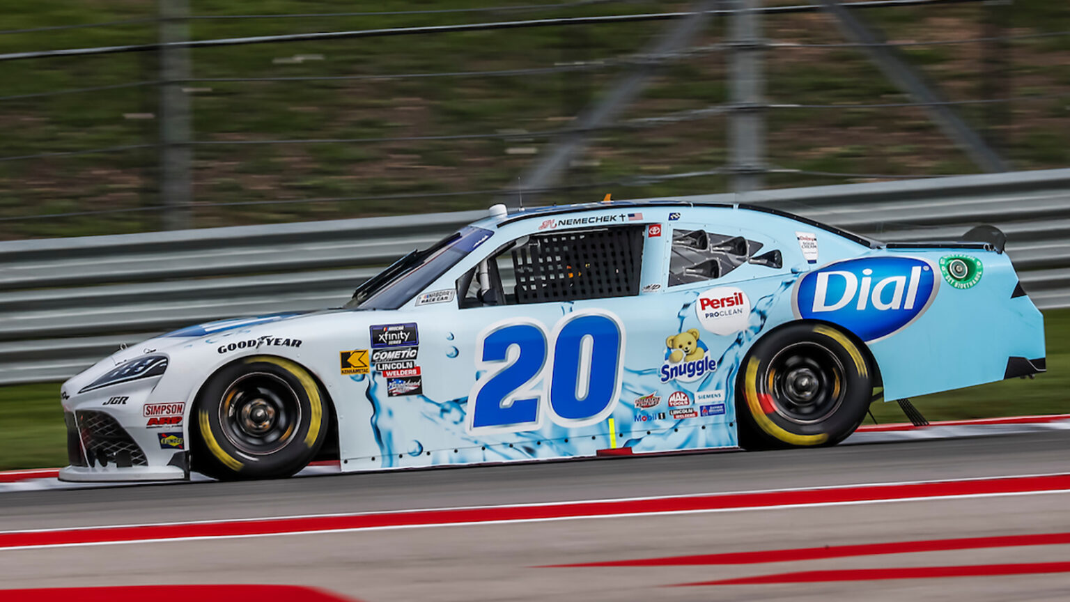 No. 20 Joe Gibbs Racing Dial Paint Scheme