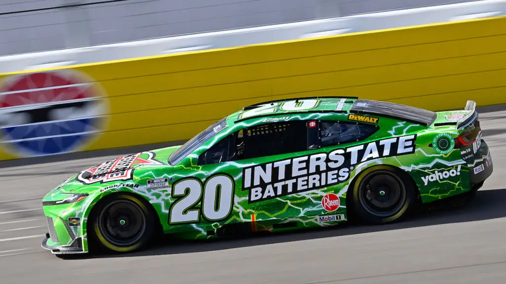 No. 20 Joe Gibbs Racing Interstate Batteries Paint Scheme | TobyChristie.com