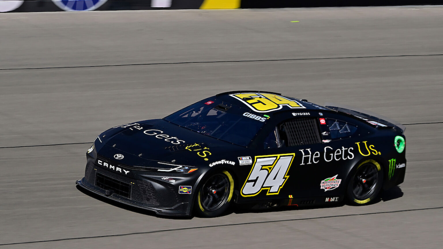 No. 54 Joe Gibbs Racing He Gets Us Paint Scheme | TobyChristie.com