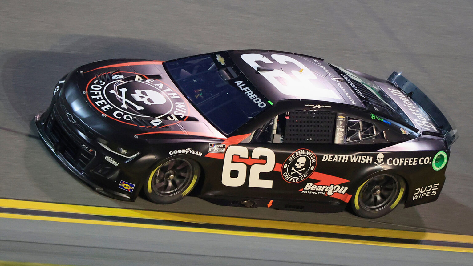 No. 62 Beard Motorsports Death Wish Coffee Paint Scheme | TobyChristie.com
