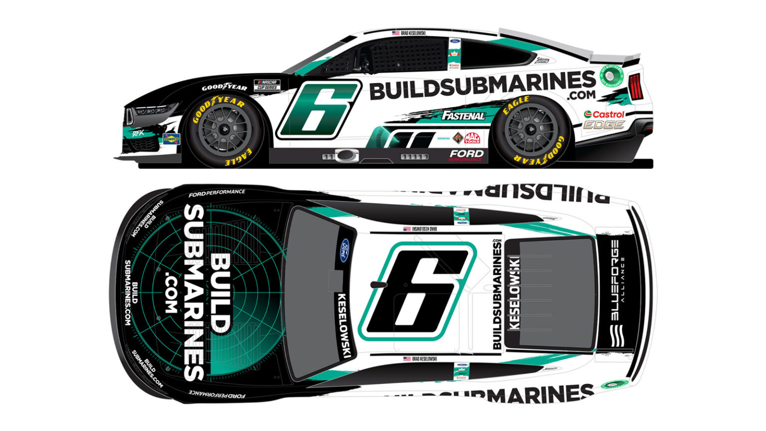 No. 6 RFK Racing BuildSubmarines.com Paint Scheme | TobyChristie.com