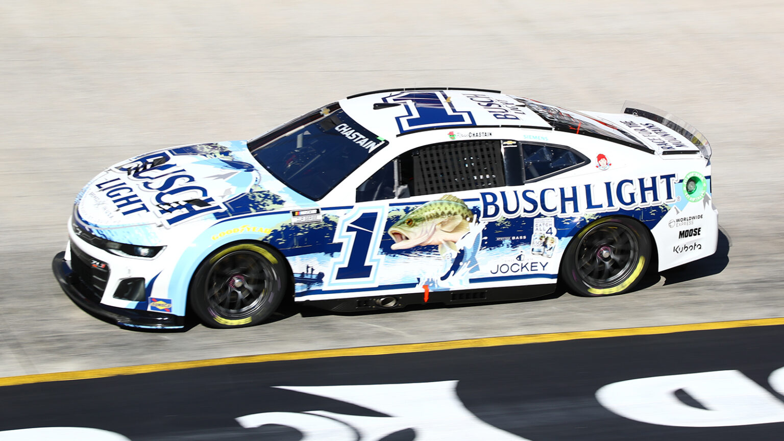 No. 1 Trackhouse Racing Busch Light Fishing Paint Scheme | TobyChristie.com