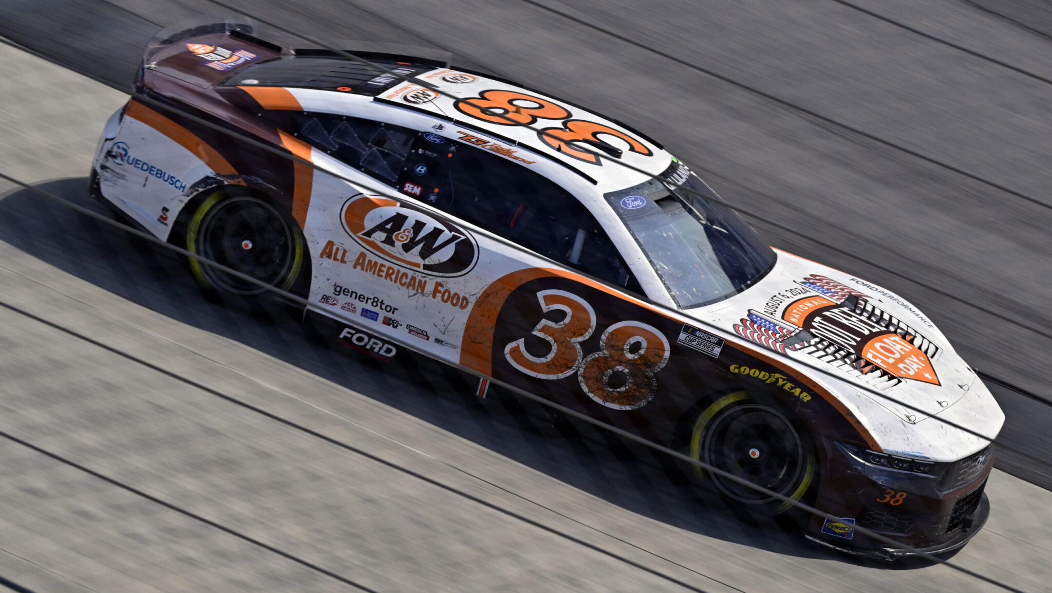 No. 38 Front Row Motorsports A&W | TobyChristie.com