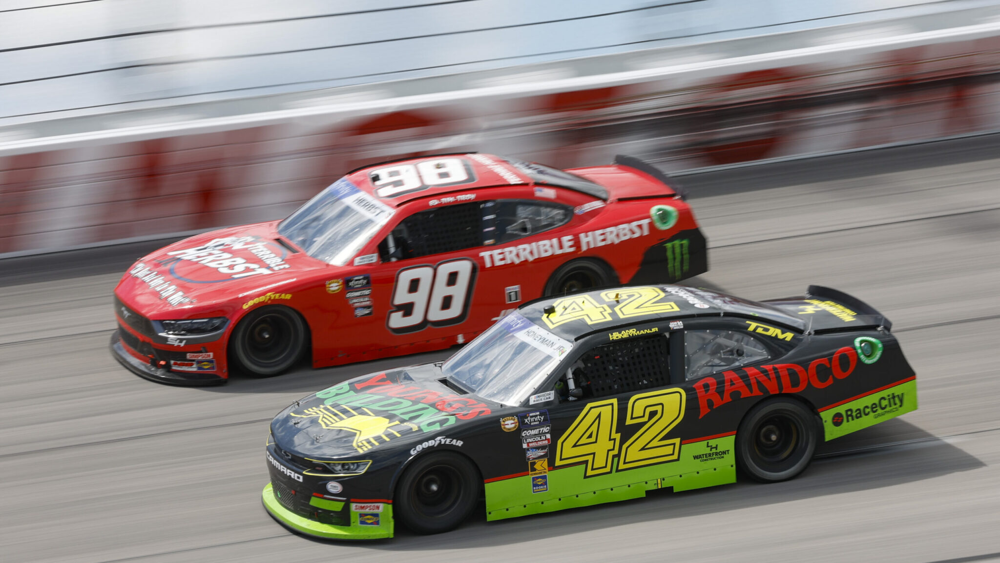 No. 42 Young's Motorsports Young's Building Systems throwback ...