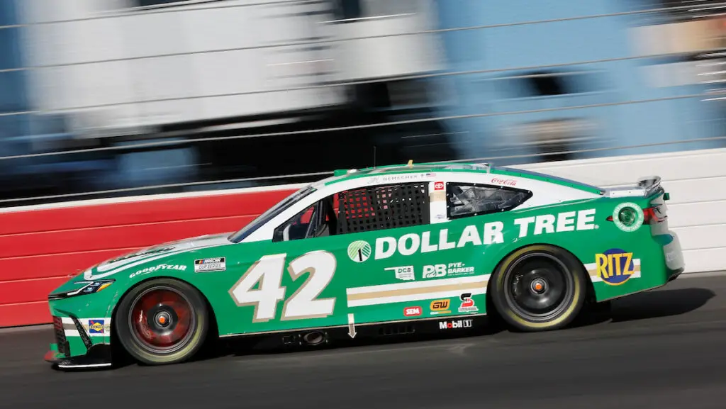 No. 42 LEGACY Motor Club Dollar Tree throwback | TobyChristie.com