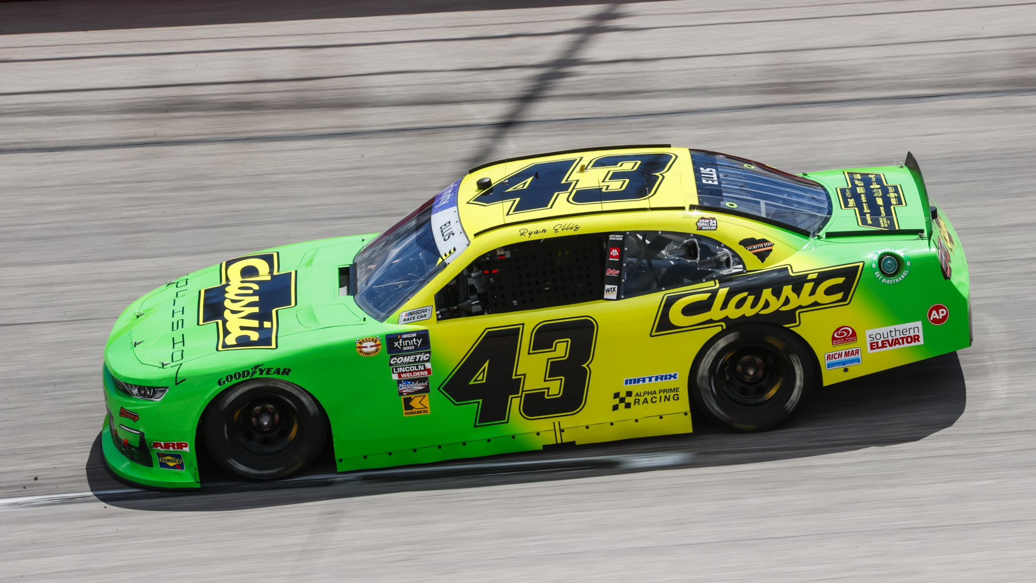 No. 43 Alpha Prime Racing Classic Collision Throwback | TobyChristie.com