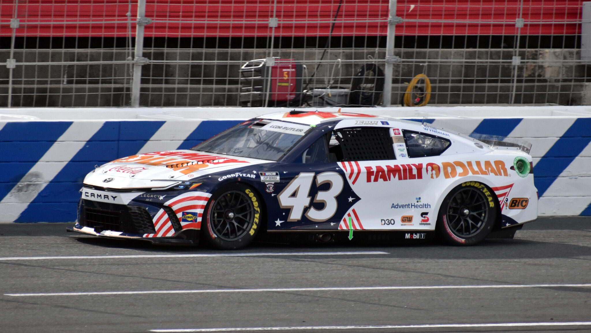 No. 43 Legacy Motor Club Family Dollar patriotic | TobyChristie.com