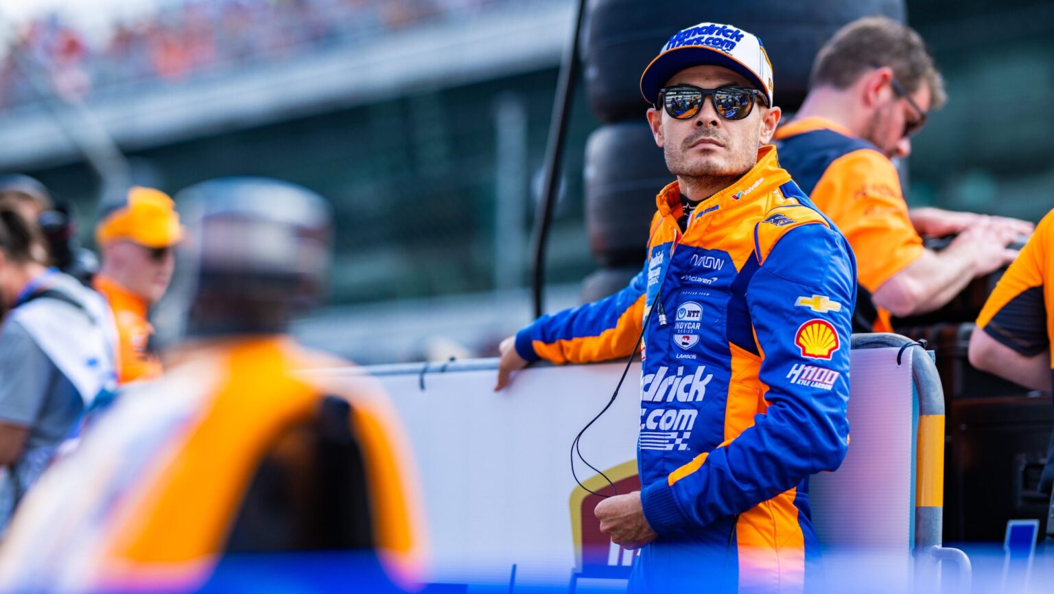 Despite Engine Issue, Kyle Larson Advances to Fast 12 at Indy