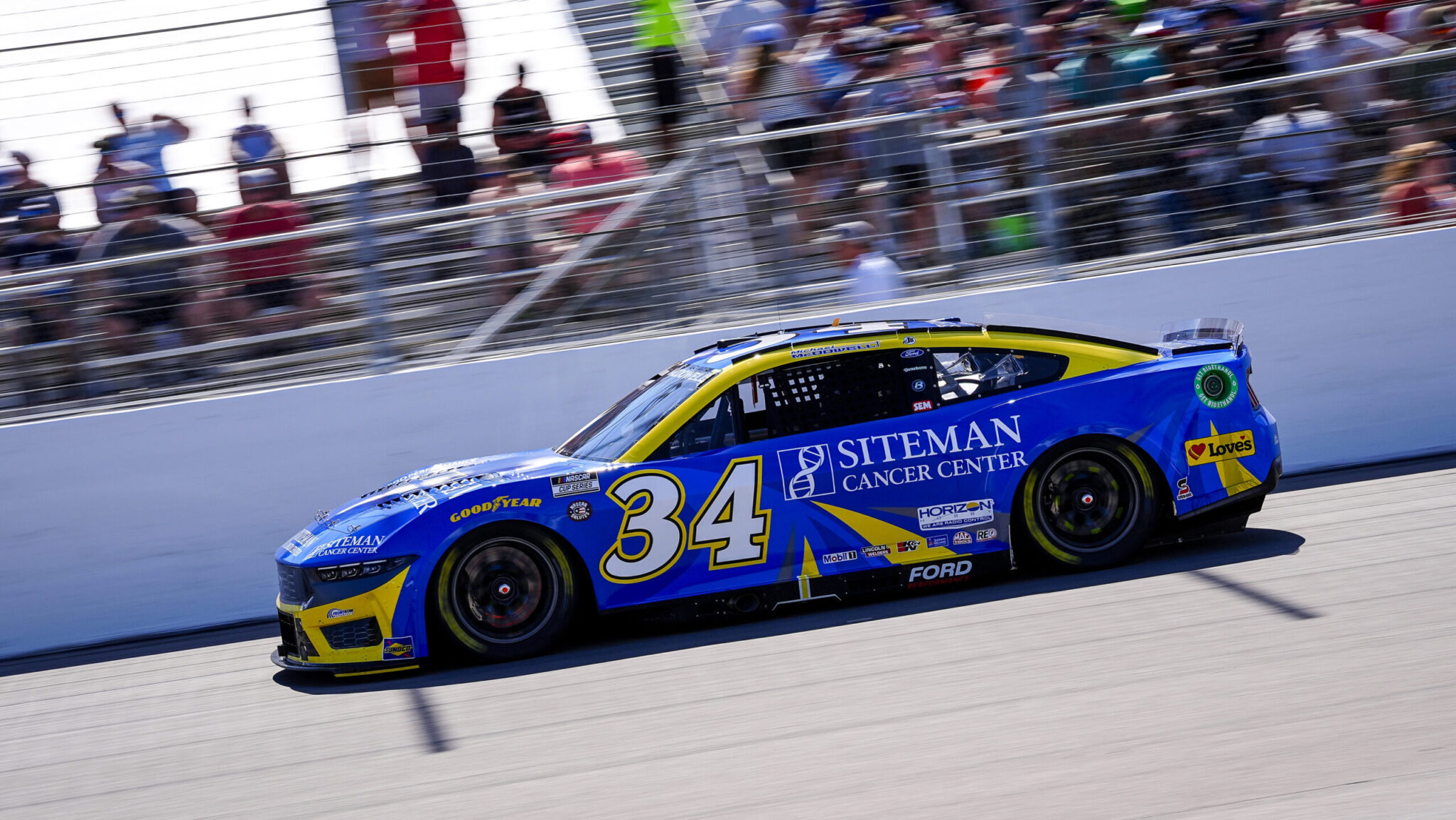 No. 34 Front Row Motorsports Siteman Cancer Center | TobyChristie.com
