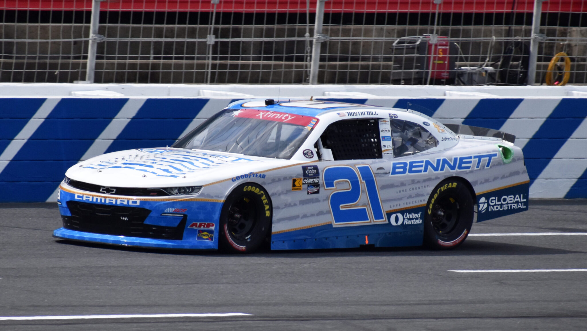 No. 21 Richard Childress Racing Bennett Transportation patriotic ...