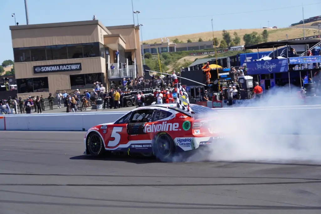 Kyle Larson Marches Through the Field to Score Sonoma Victory