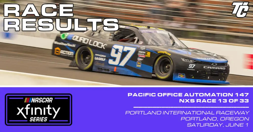 Race Results: NASCAR Xfinity Series Pacific Office Automation 147 at ...