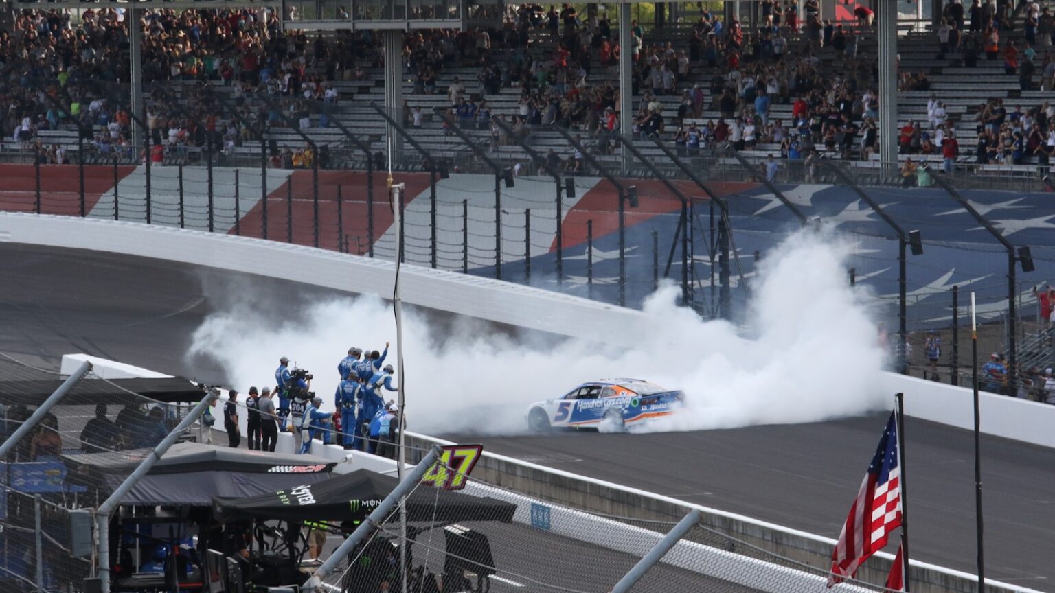 Larson Gets Redemption for Failed 'Double' with Indianapolis Win