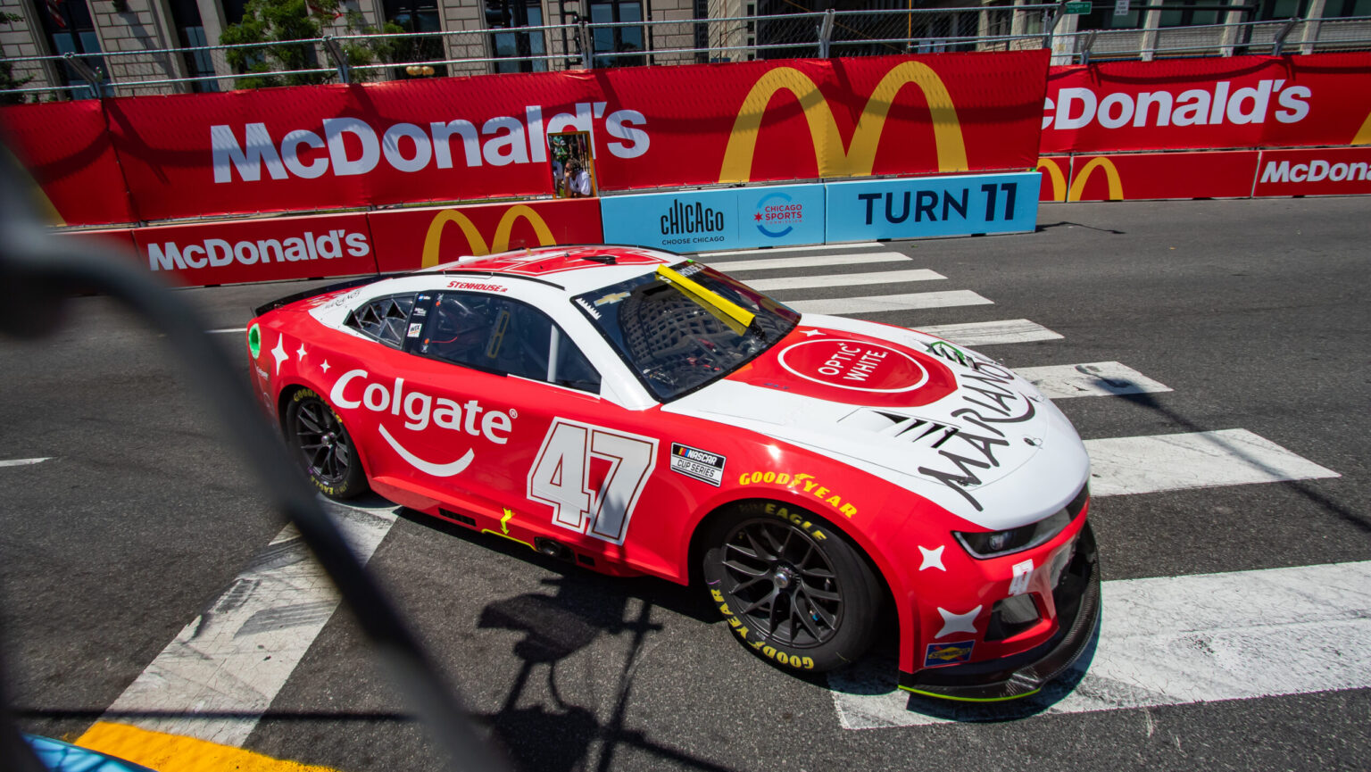 No. 47 JTG Daugherty Racing Mariano's / Colgate Optic White ...