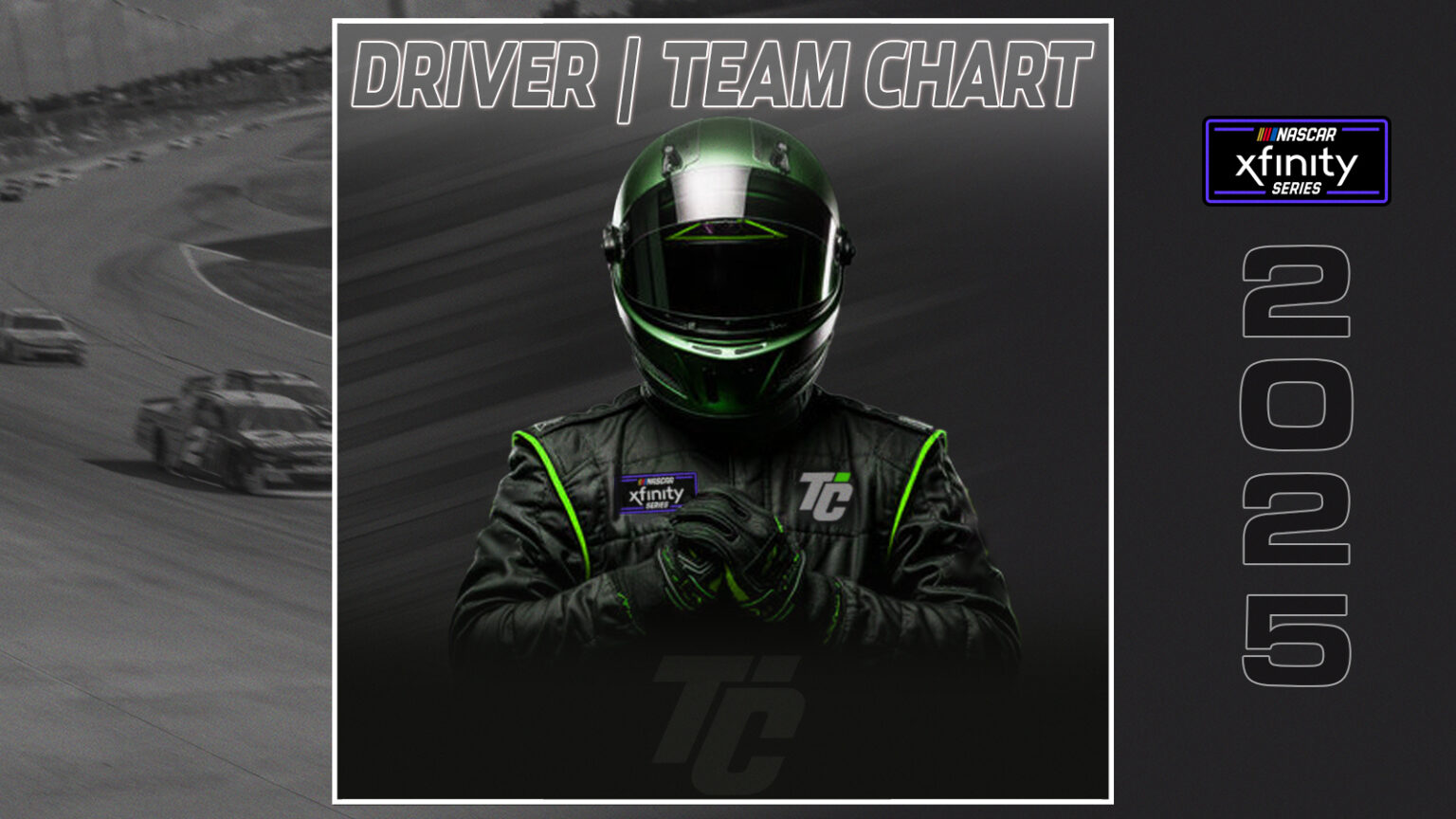 2025 NASCAR Driver/Team Chart: NASCAR Xfinity Series
