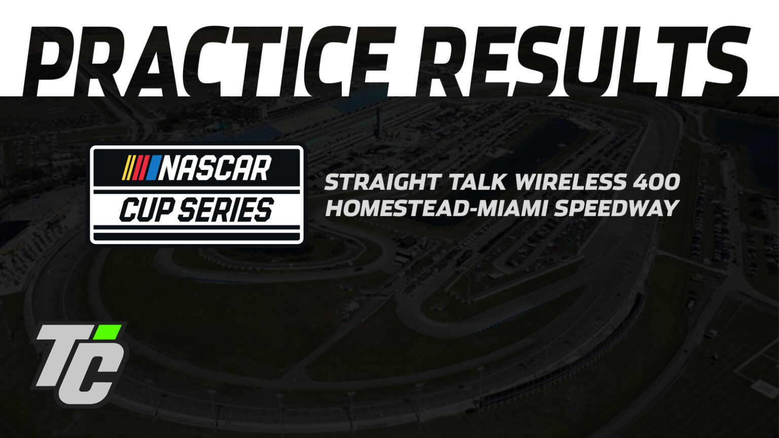 Practice Results: 2024 NCS Straight Talk Wireless 400 at Homestead | TobyChristie.com