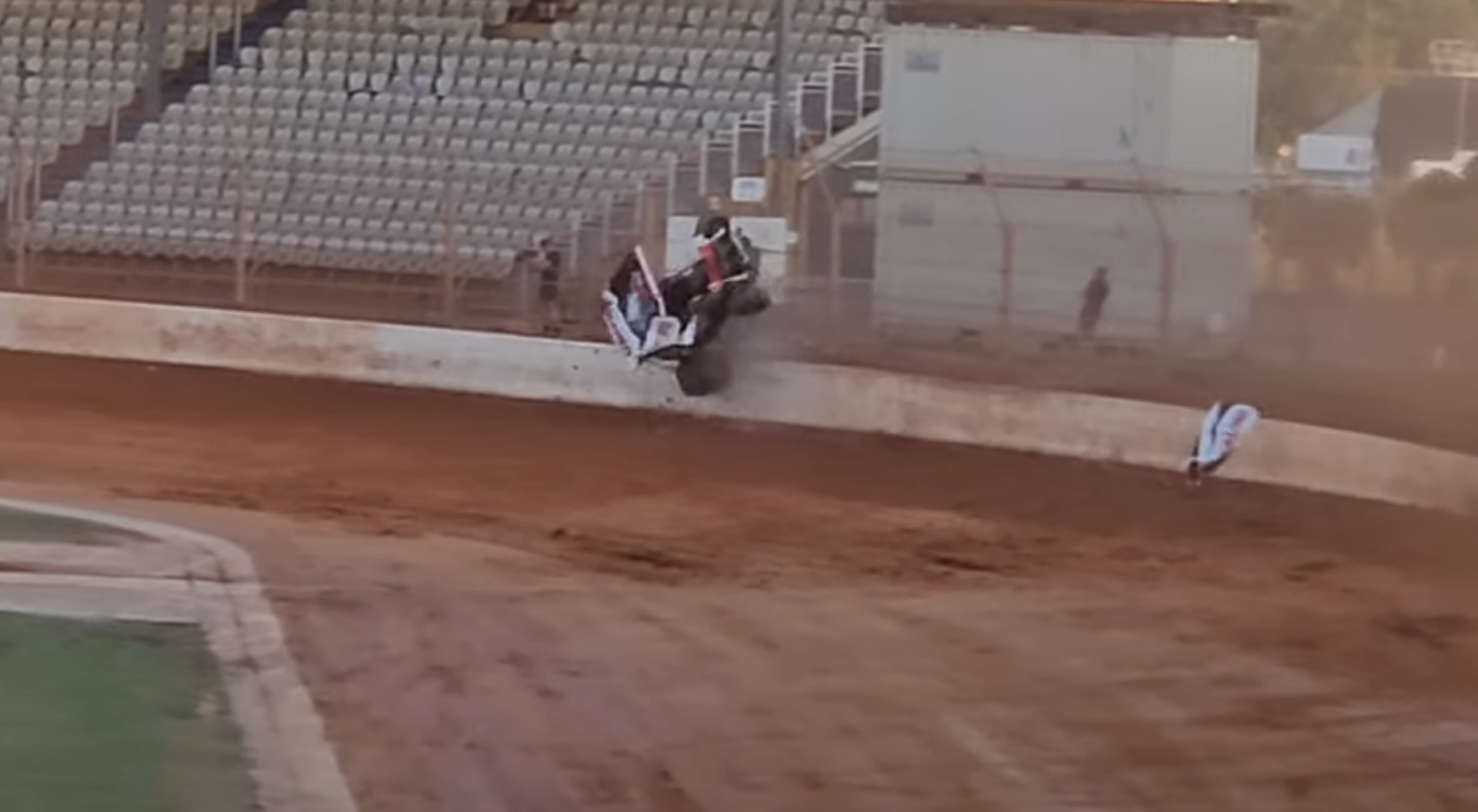 Video: SVG Goes for Wild Tumble in Sprint Car Crash