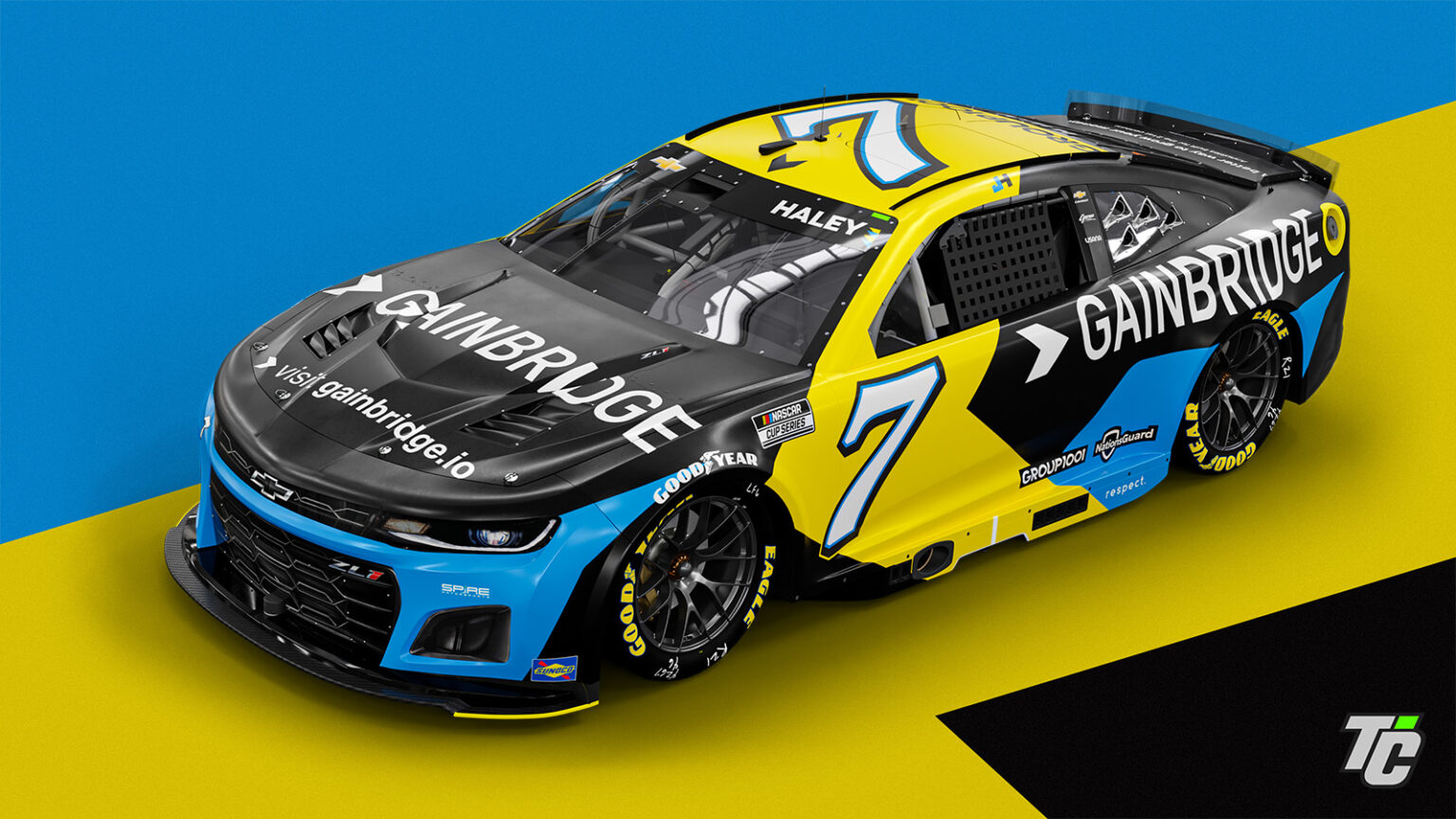 2025 No. 7 Spire Motorsports Gainbridge Paint Scheme | TobyChristie.com