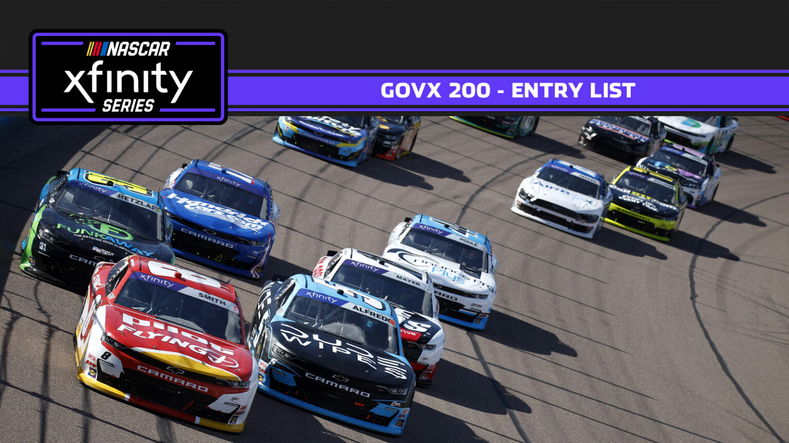 Entry List: NASCAR Xfinity Series GOVX 200 at Phoenix