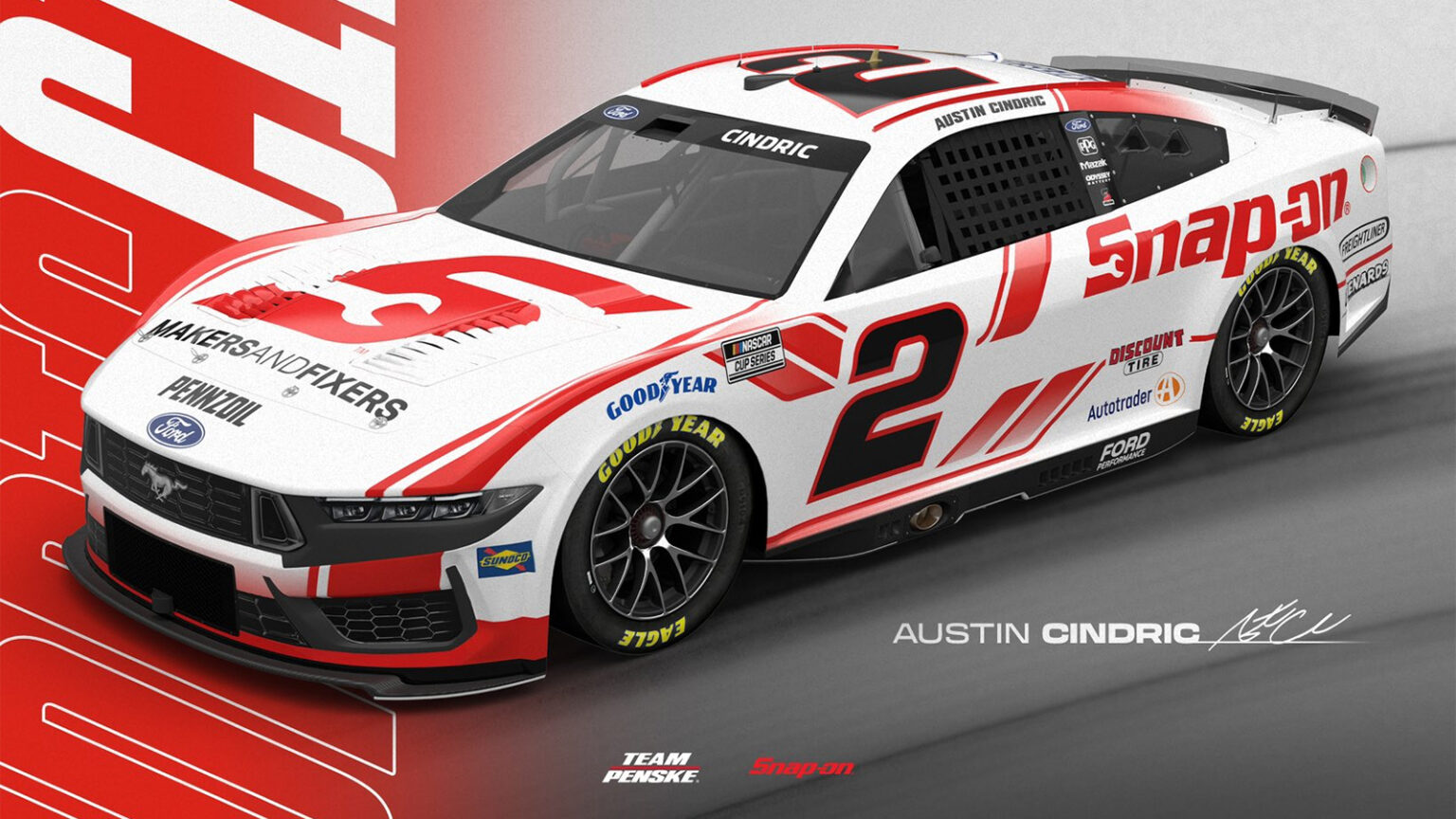 2025 No. 2 Team Penske Snap-On Paint Scheme | TobyChristie.com