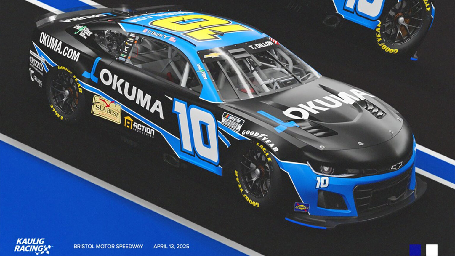 2025 No. 10 Kaulig Racing Okuma Paint Scheme | TobyChristie.com