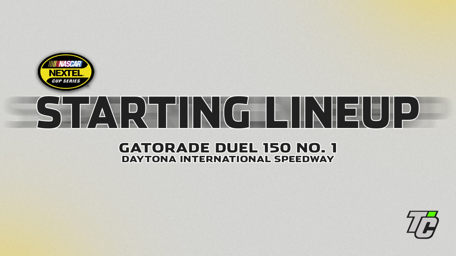 2005 NASCAR Nextel Cup Series Gatorade Duel 1 Starting Lineup ...