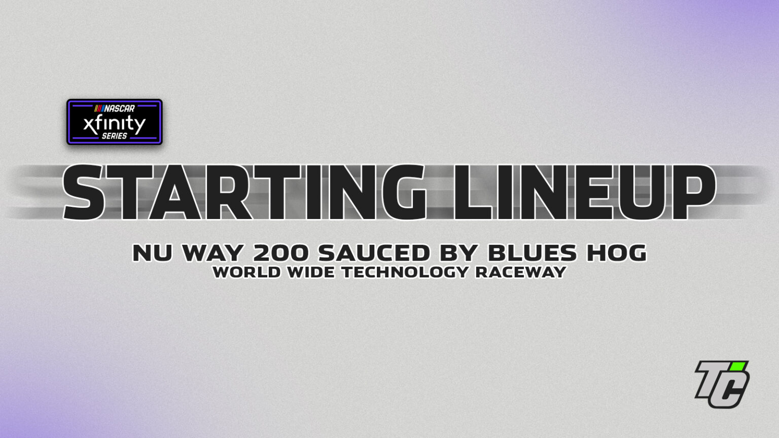 Starting Lineup: 2025 NASCAR Xfinity Series Nu Way 200 at Gateway ...