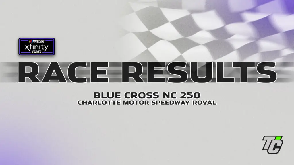 Race Results: 2025 NASCAR Xfinity Series Blue Cross NC 250 at the ...