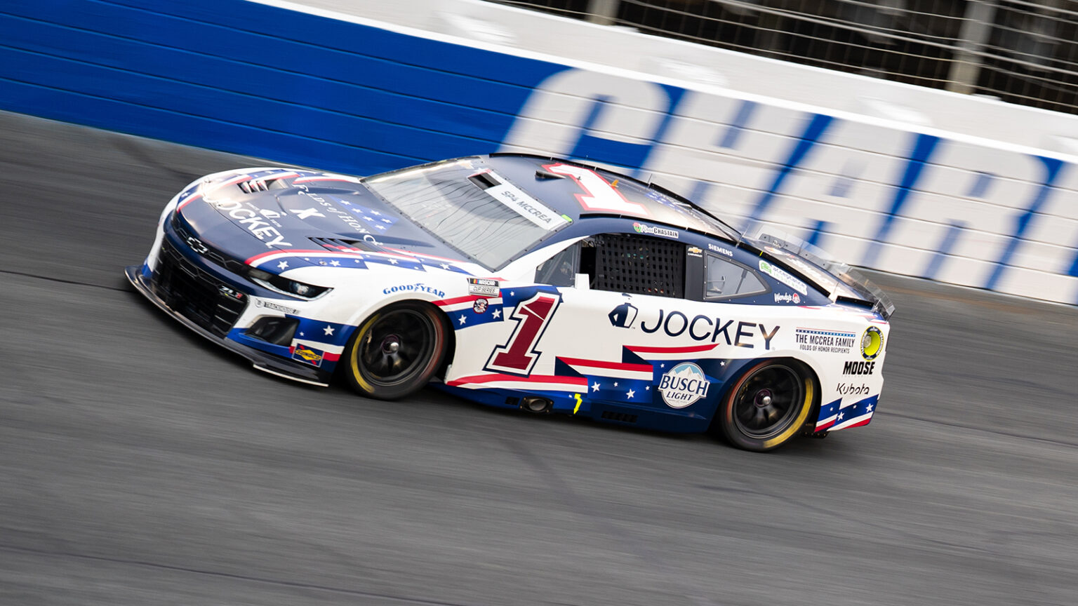 2025 No. 1 Trackhouse Jockey x Folds of Honor Paint Scheme ...