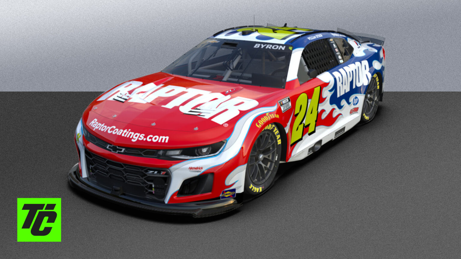William Byron's 2026 Raptor Coatings Paint Scheme | TobyChristie.com