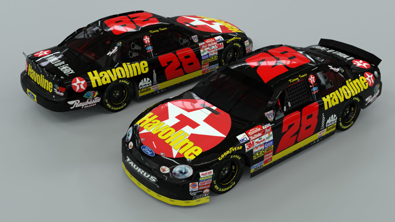 No. 28 Robert Yates Racing Texaco Havoline Paint Scheme | TobyChristie.com