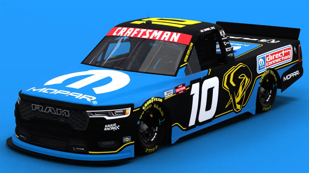 MOPAR Joins Kaulig Racing to Sponsor Daniel Dye | TobyChristie.com