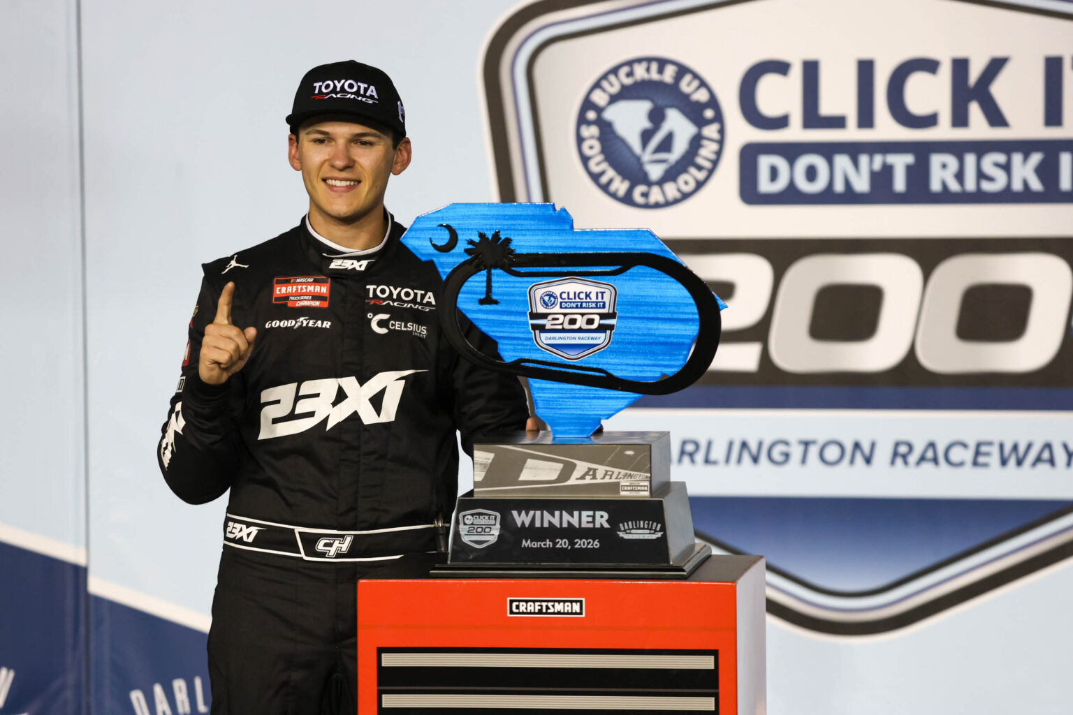 Corey Heim Blindsides Chastain on Final Lap to Win at Darlington